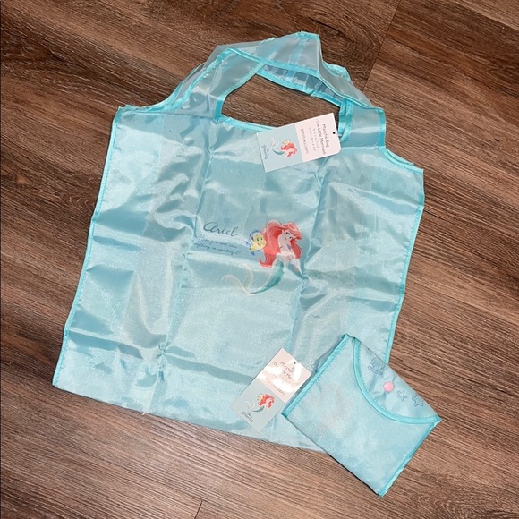 Bags | Set Of 2 Disney Princess Ariel Themed Foldable Tote Bags | Poshmark